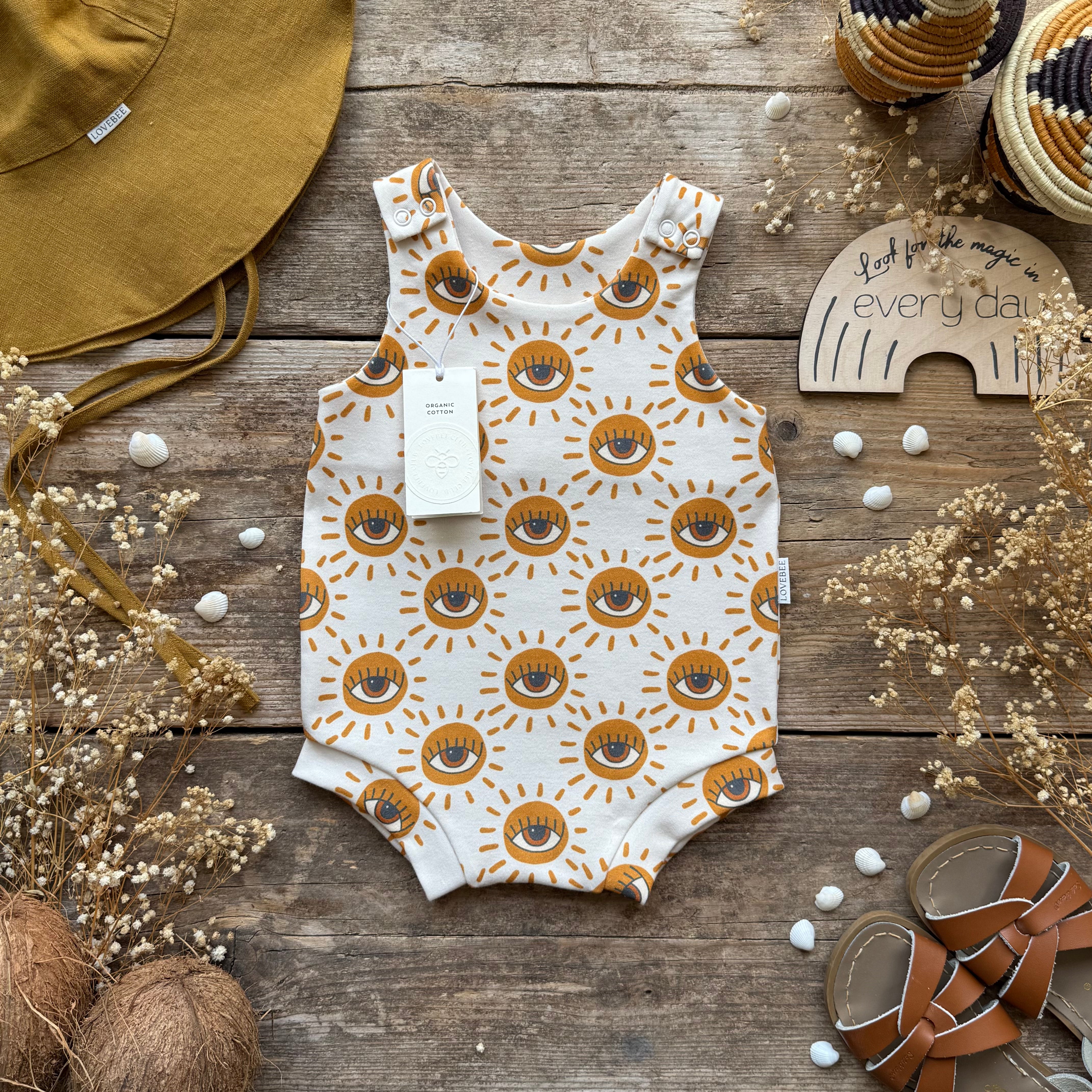 Bohemian Eyes Bloomer Romper | Ready To Post – LoveBeeBaby
