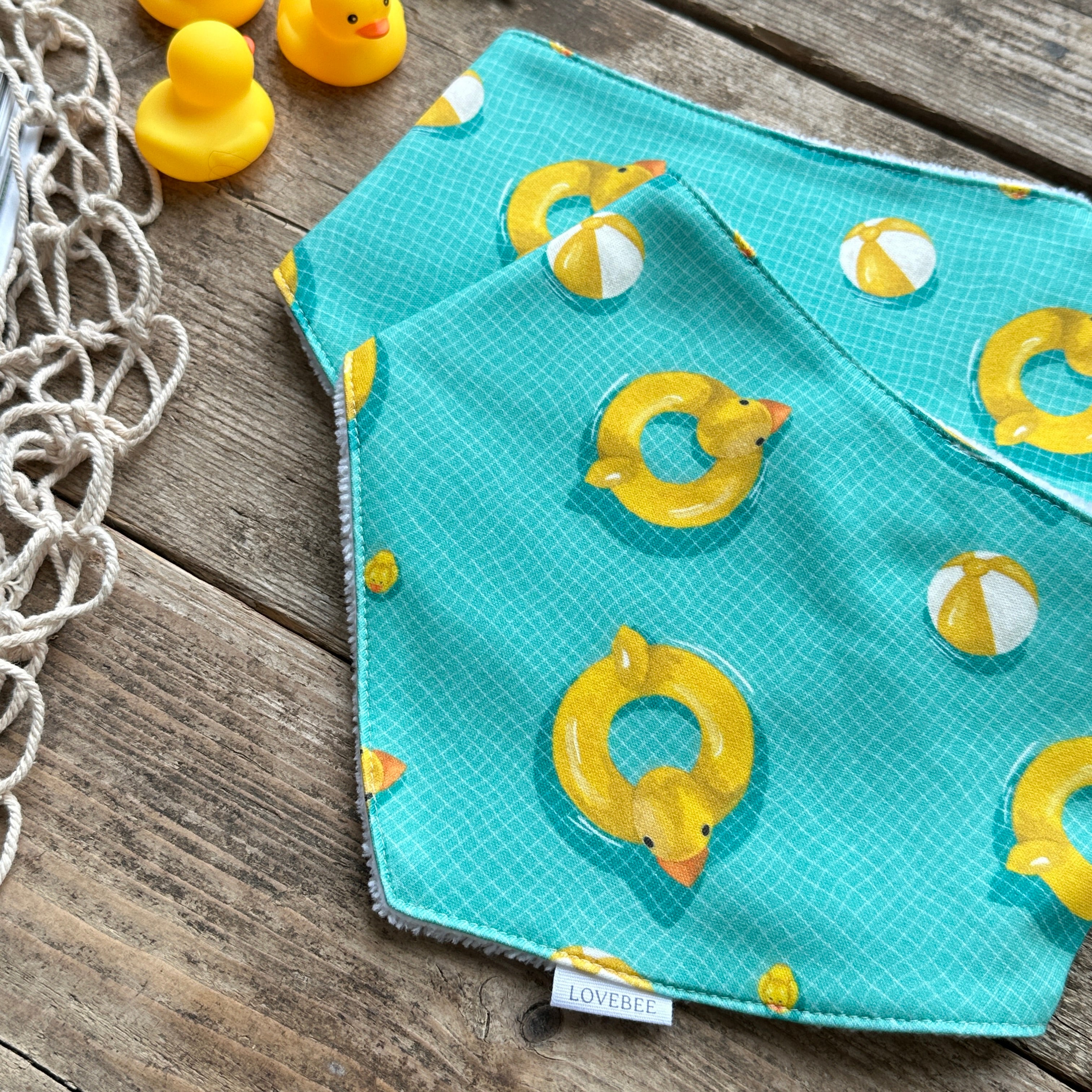Pool Party Dribble Bib | Ready To Post – LoveBeeBaby