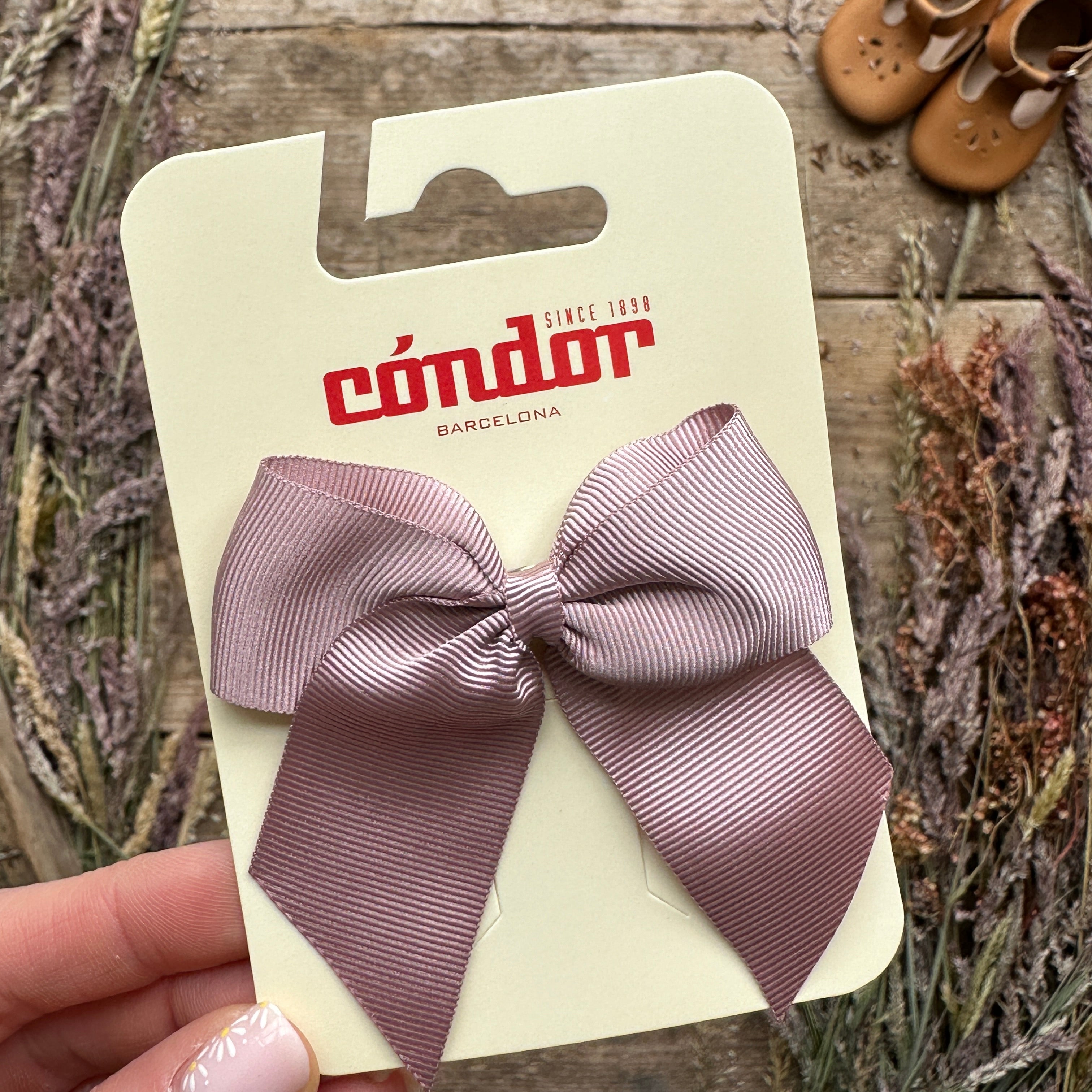 Grosgrain Hair Bow | Pale Pink – LoveBeeBaby