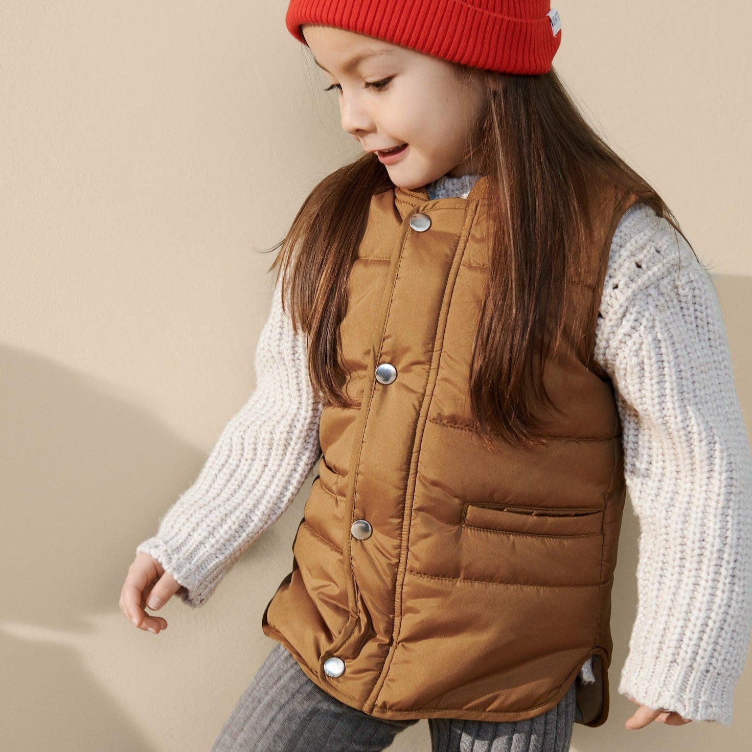 Allison Vest | Golden Caramel – LoveBeeBaby